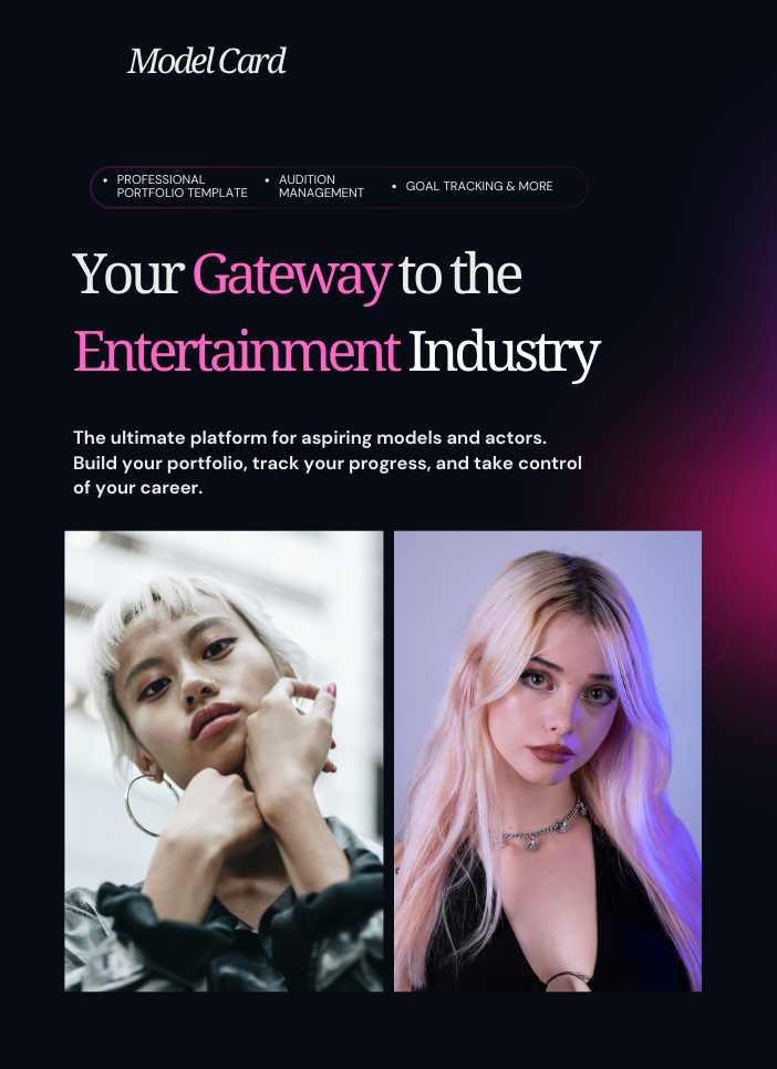 The Model Card - Professional Modeling Portfolio & Comp Card Creator